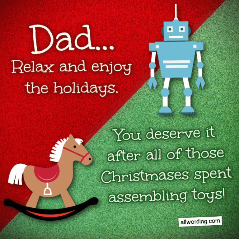 Holly Jolly Christmas Greetings for Dad » AllWording.com