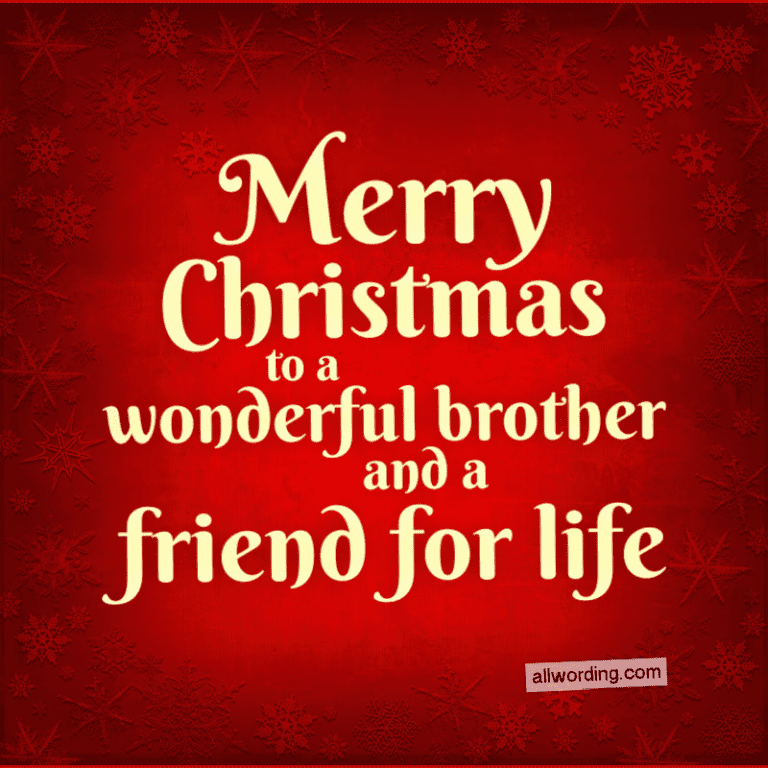 A Sparkling Collection of Christmas Wishes For a Brother » AllWording.com