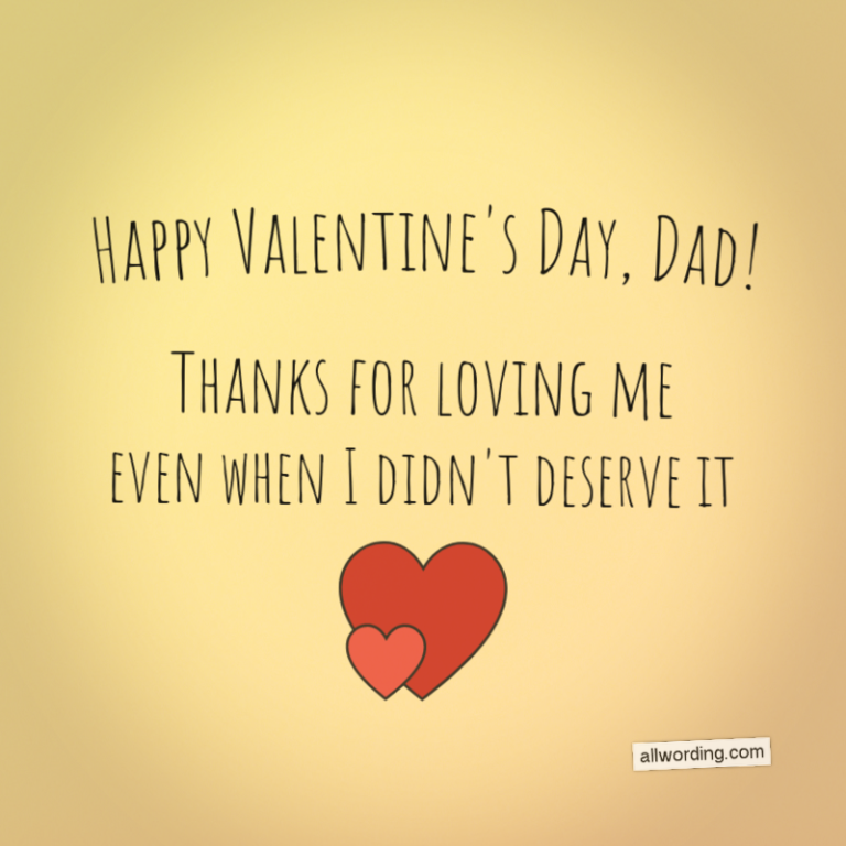 Happy Valentine's Day, Dad! 24 Sweet and Unique Greetings » AllWording.com