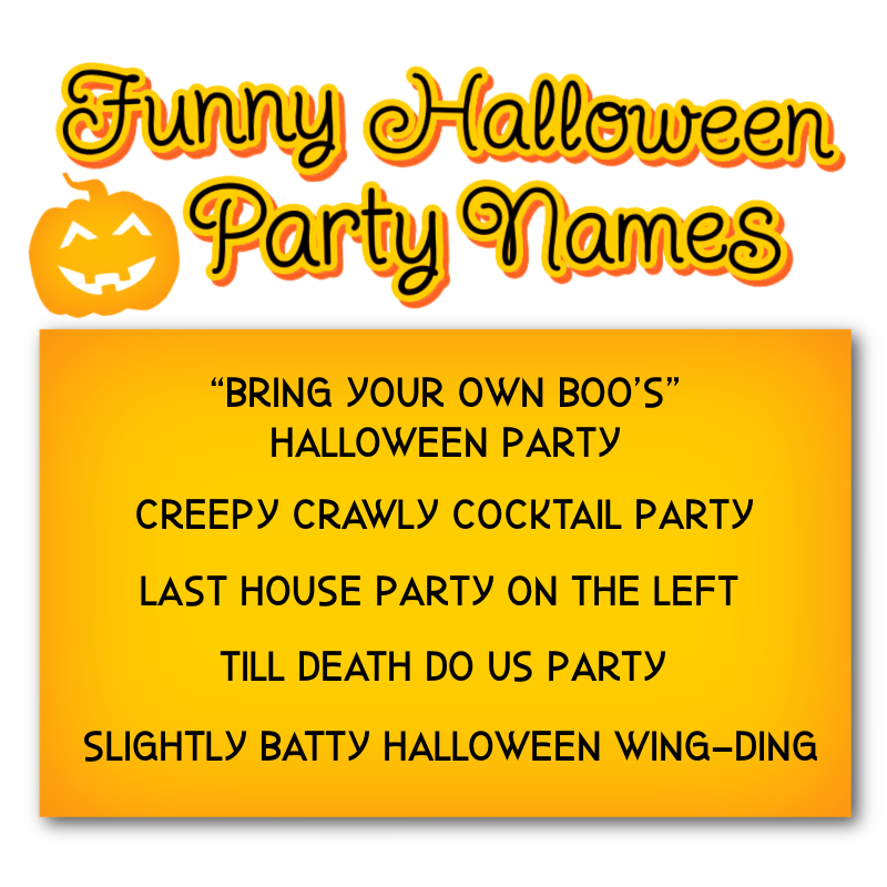 The Monster List Of Halloween Party Names AllWording