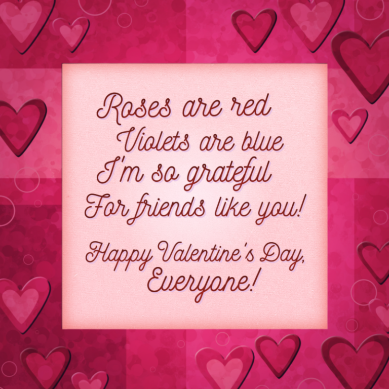 Saying Happy Valentine's Day to a Friend » AllWording.com