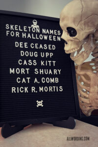 These Skeleton Names Will Tickle Your Punny Bone » AllWording.com